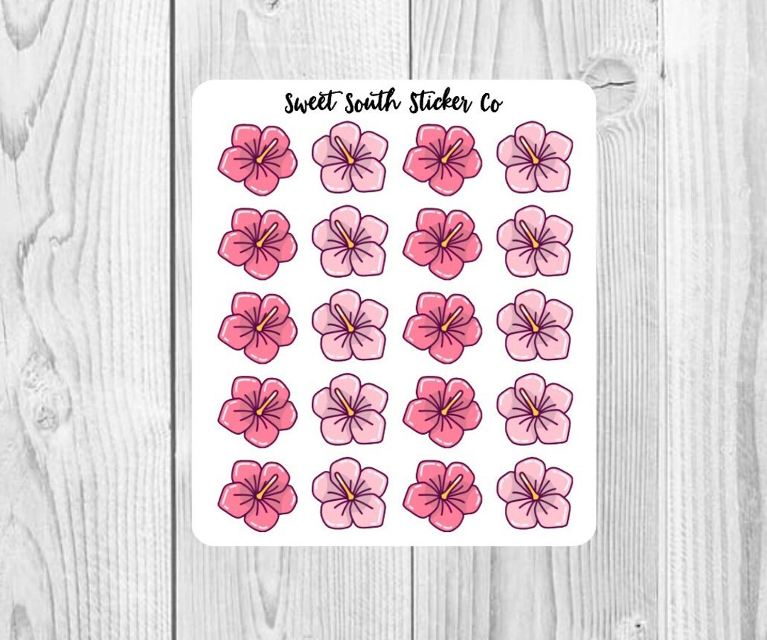 Summery Flowers Planner Stickers Floral Stickers Deco - Etsy