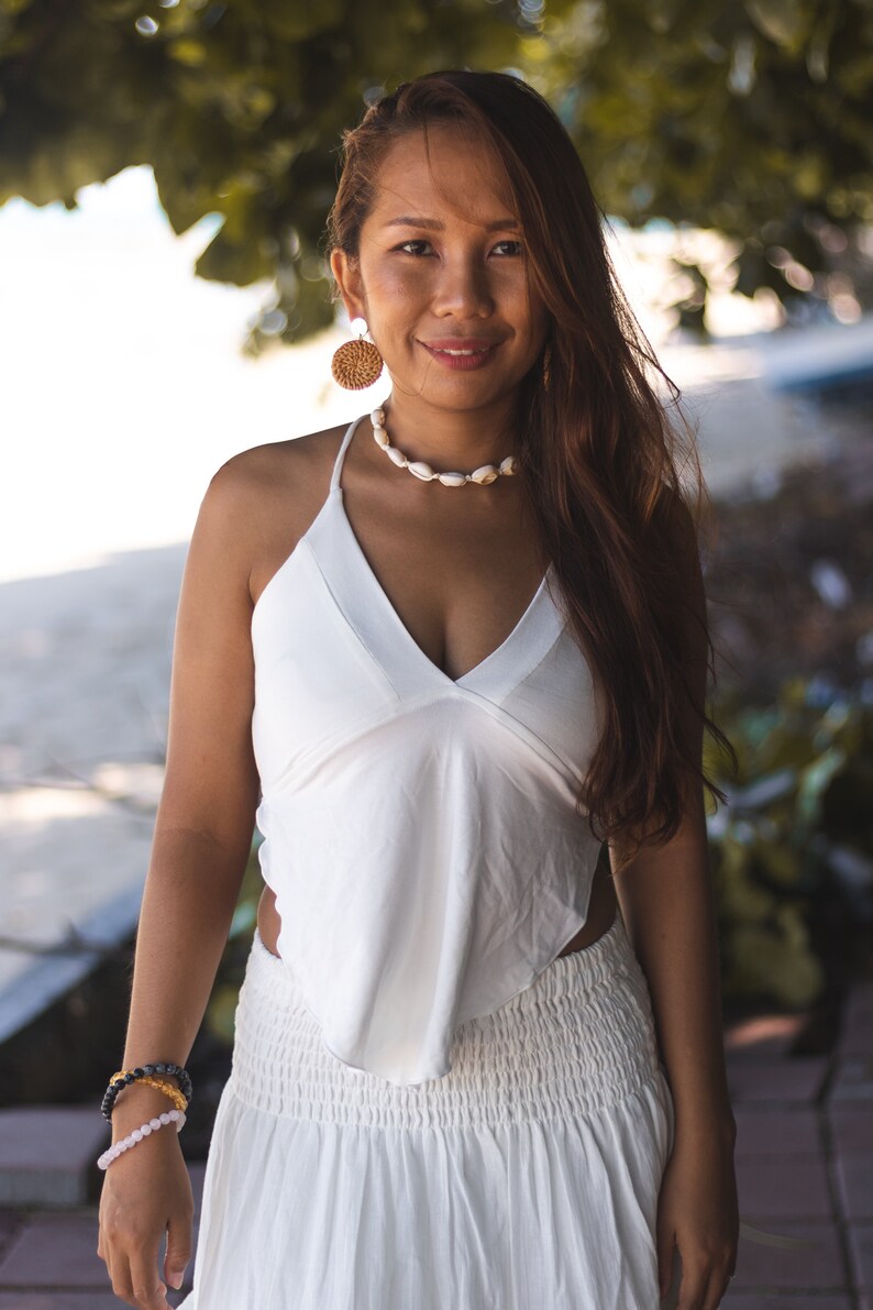 Triangle Crop Top Cami White - Etsy