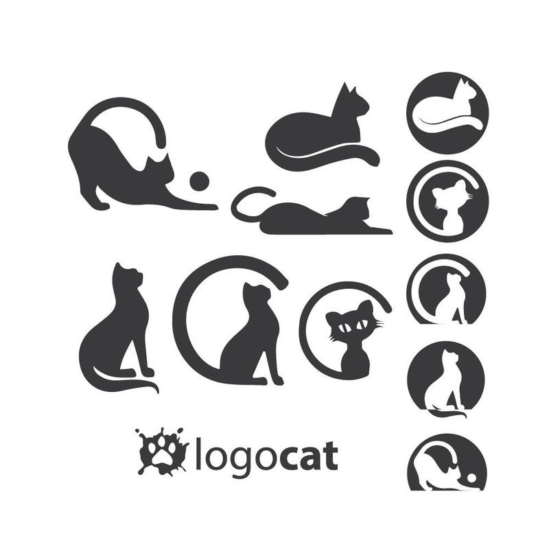 Cat Logo - Etsy