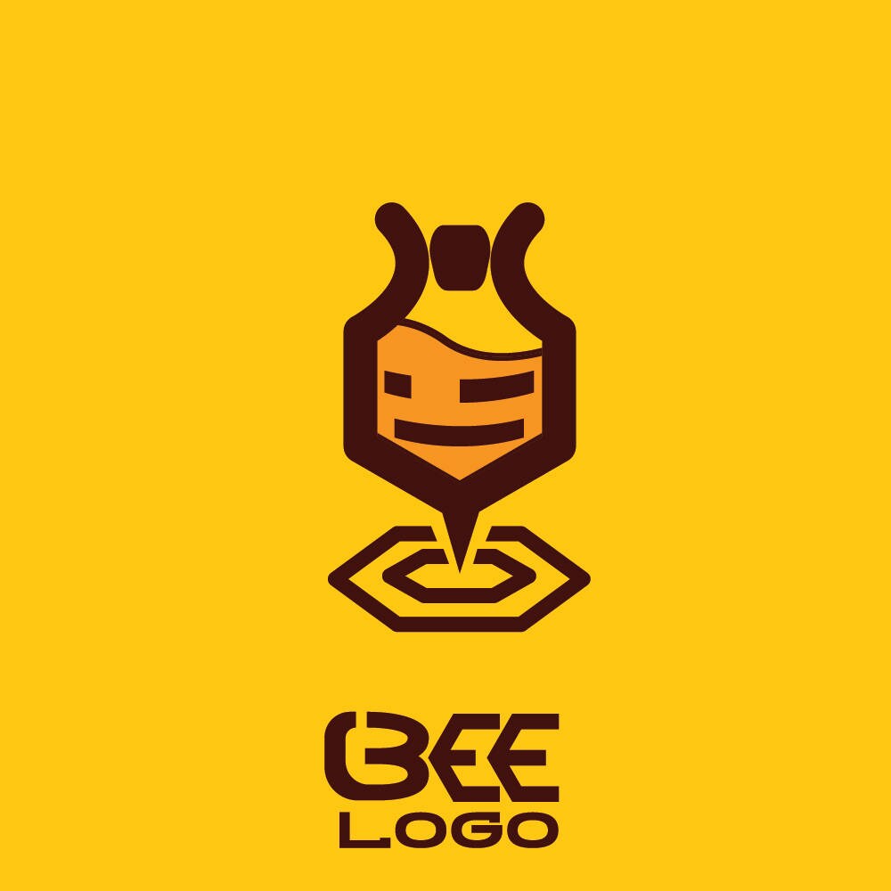 Instant Download Bee Logo Icon Marks Set 1 Vector Format - Etsy