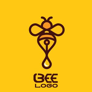 Instant Download Bee Logo Icon Marks Set 1 Vector Format - Etsy