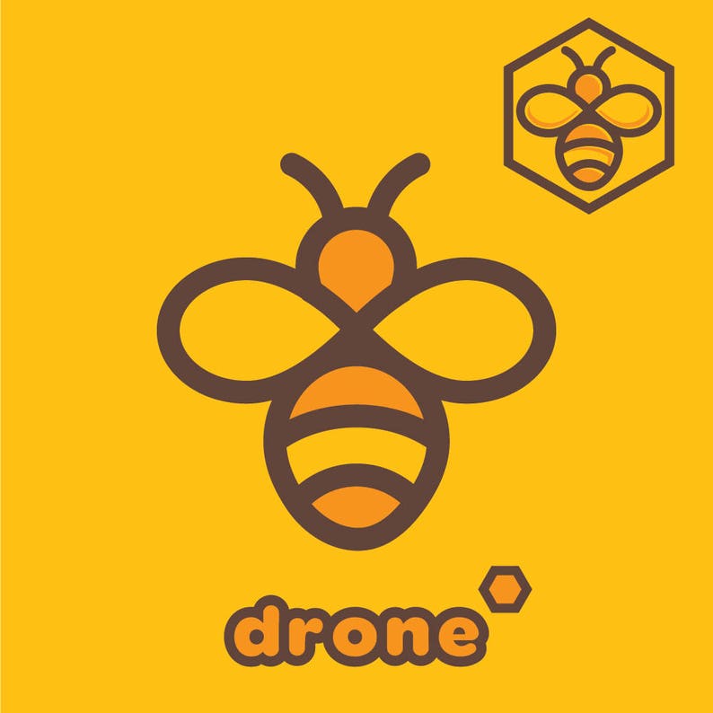 Instant Download Bee Logo Set 2 - Etsy