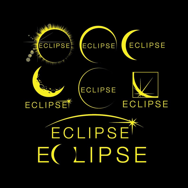 Instant Download Eclipse Design Set - Etsy