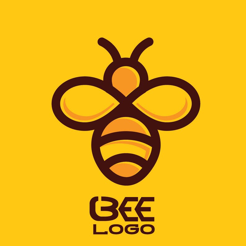 Instant Download Bee Logo Icon Marks Set 1 Vector Format - Etsy