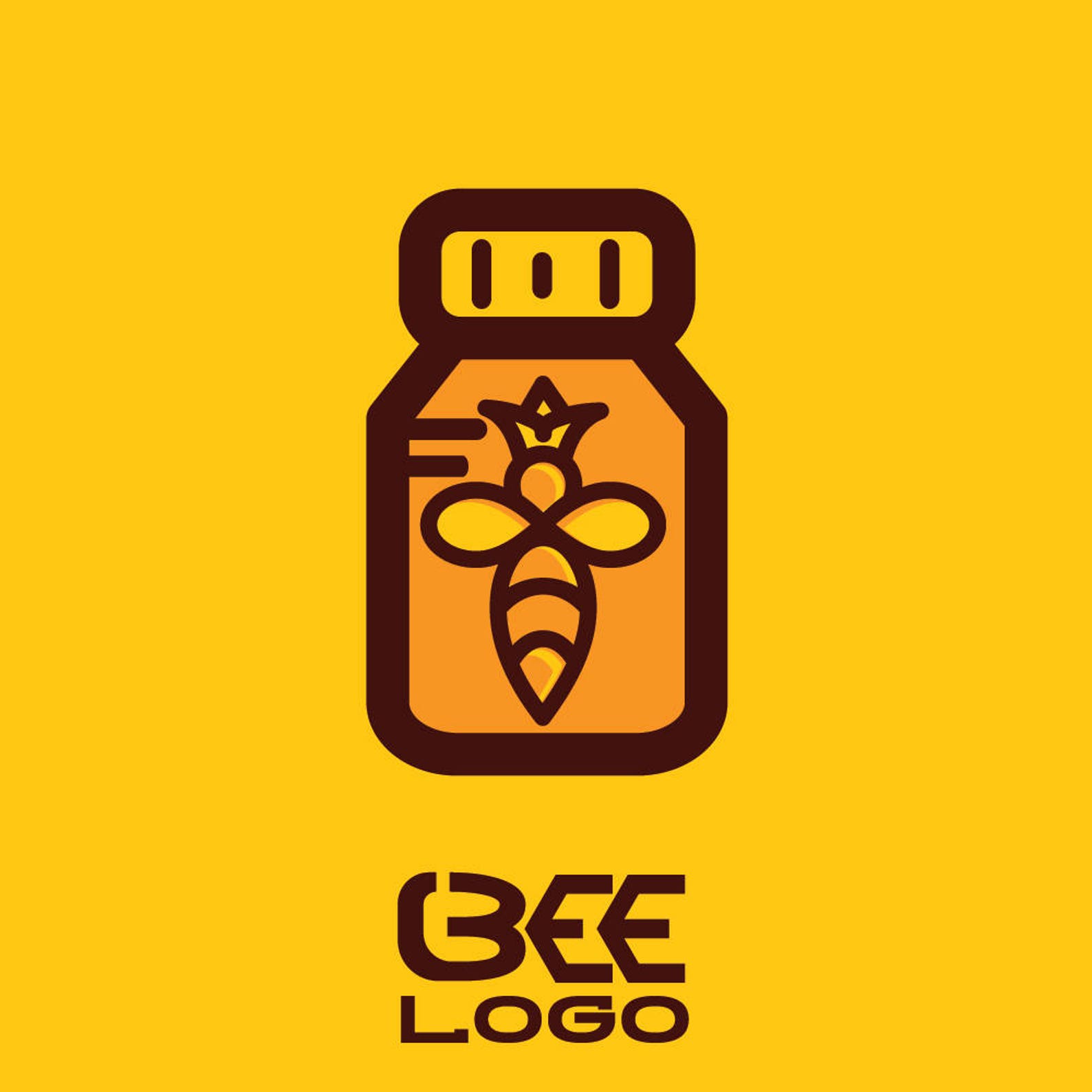 Instant Download Bee Logo Icon Marks Set 1 Vector Format - Etsy