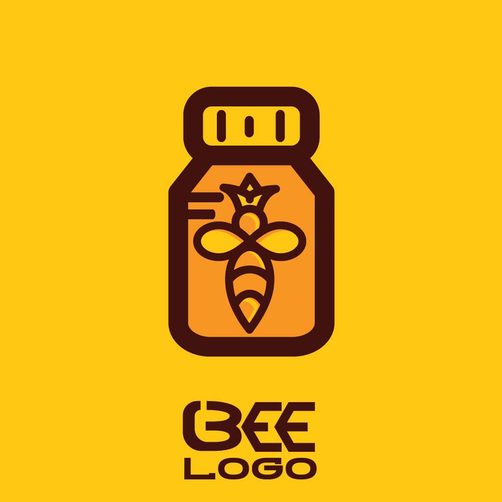 Instant Download Bee Logo Icon Marks Set 1 Vector Format - Etsy