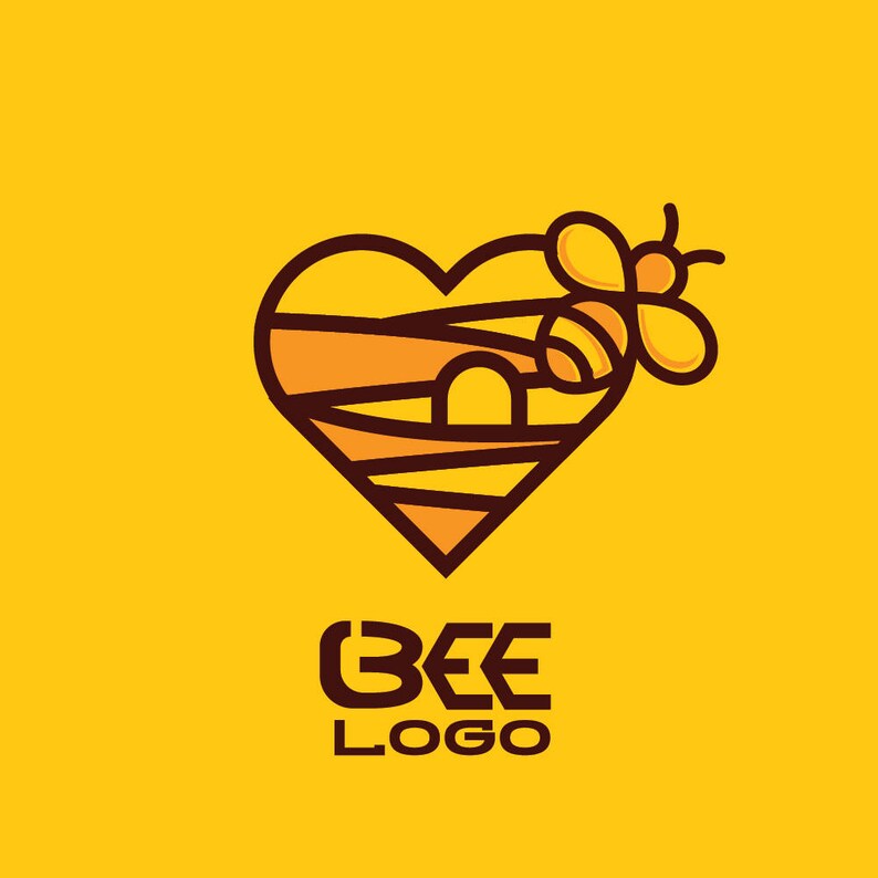Instant Download Bee Logo Icon Marks Set 1 Vector Format - Etsy