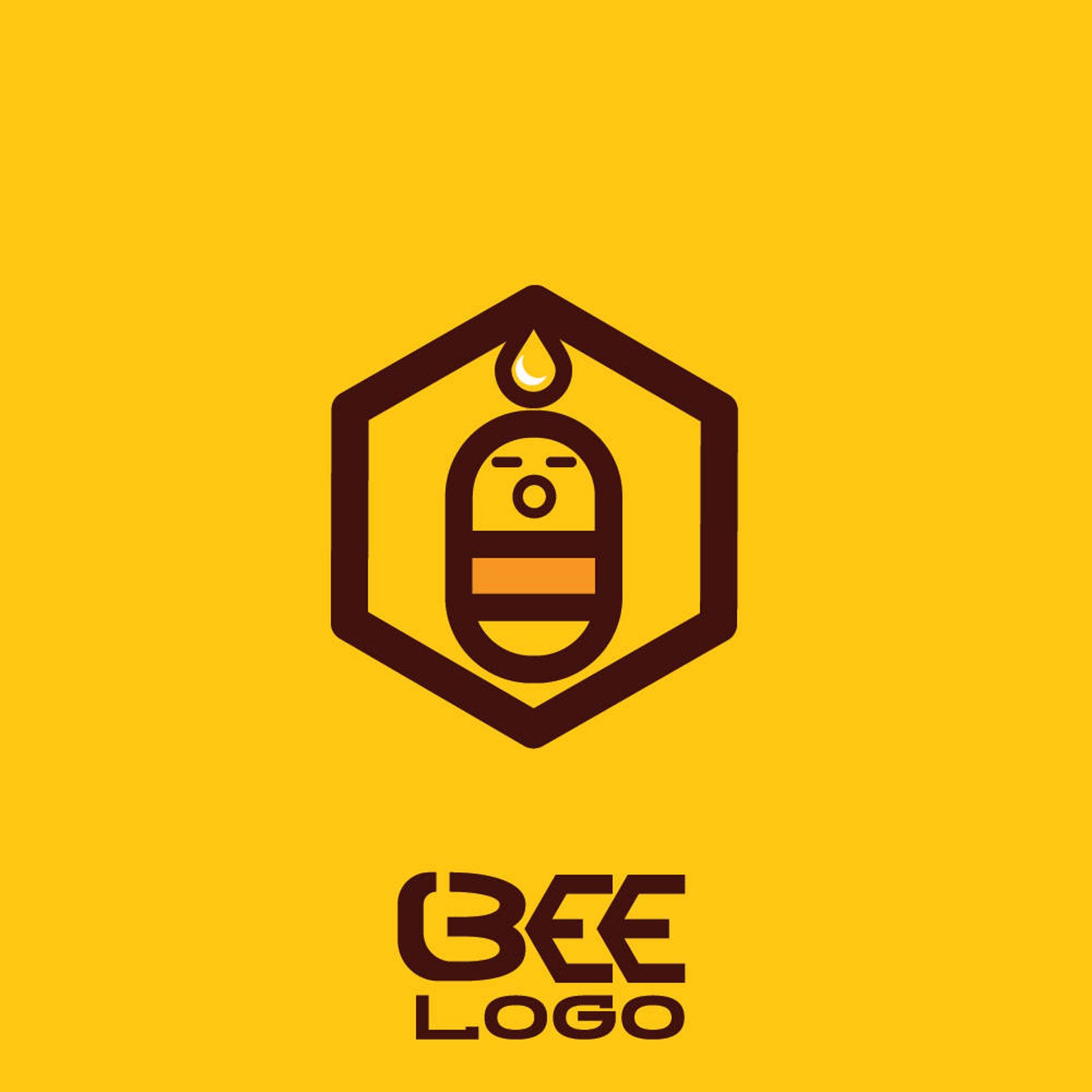 Instant Download Bee Logo Icon Marks Set 1 Vector Format - Etsy