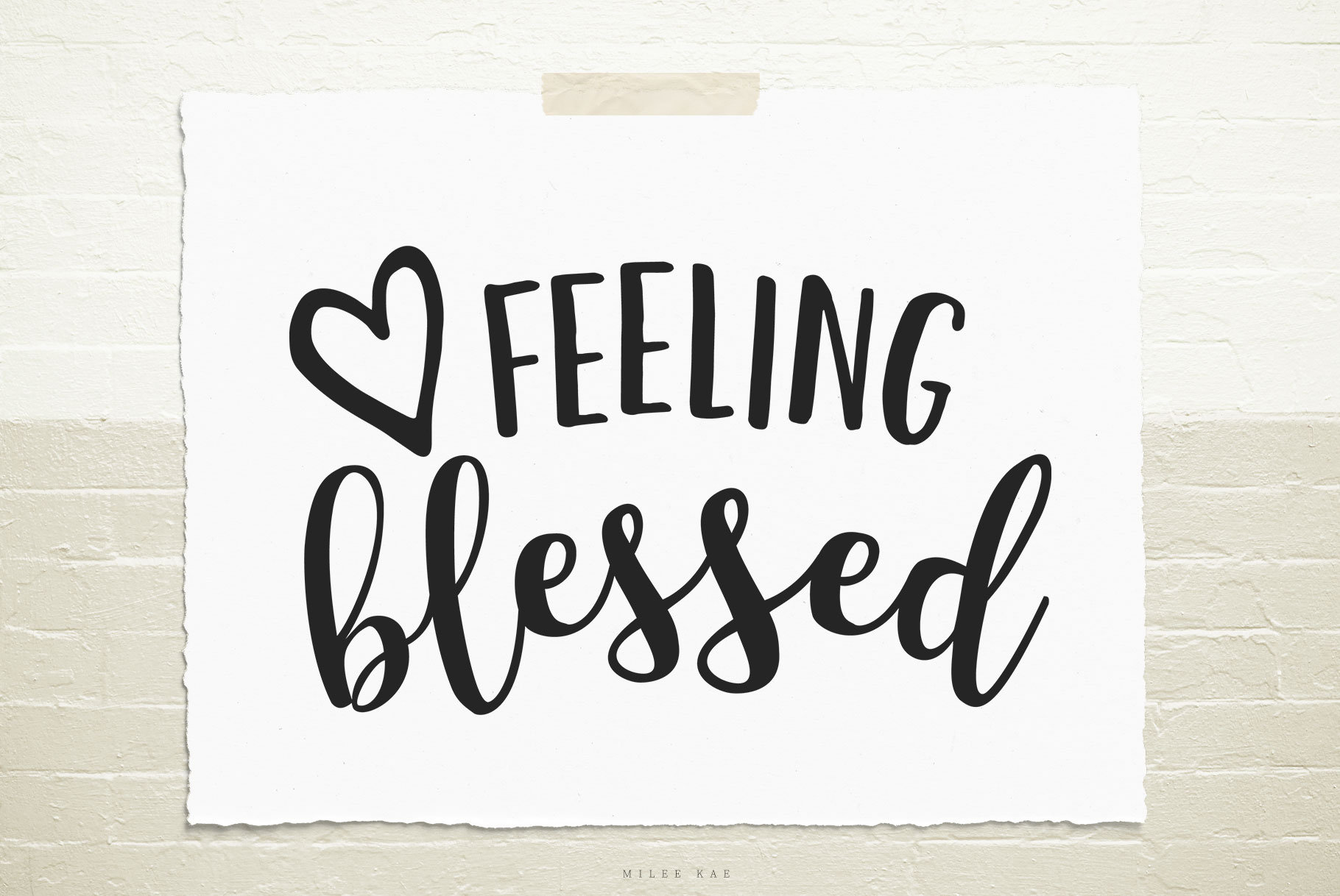 Feeling Blessed Svg File, Svg Cut File, Cutting File, Cute SVG, Quote ...