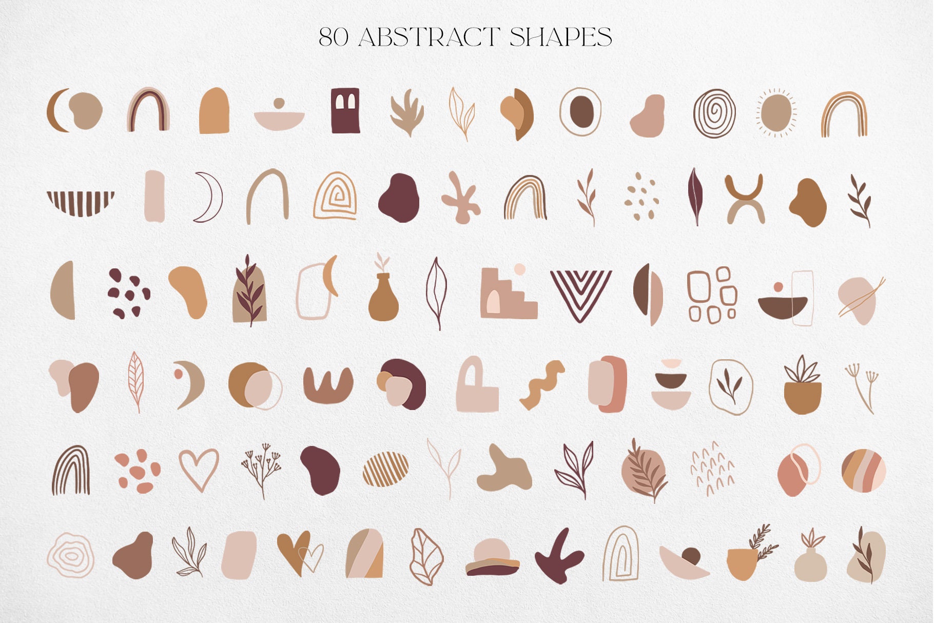 Abstract Logo Elements Pre made logo templates Watercolor | Etsy