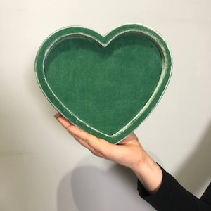 Heart Shaped Velvet Jewelry Display Tray - Antique Style - Etsy