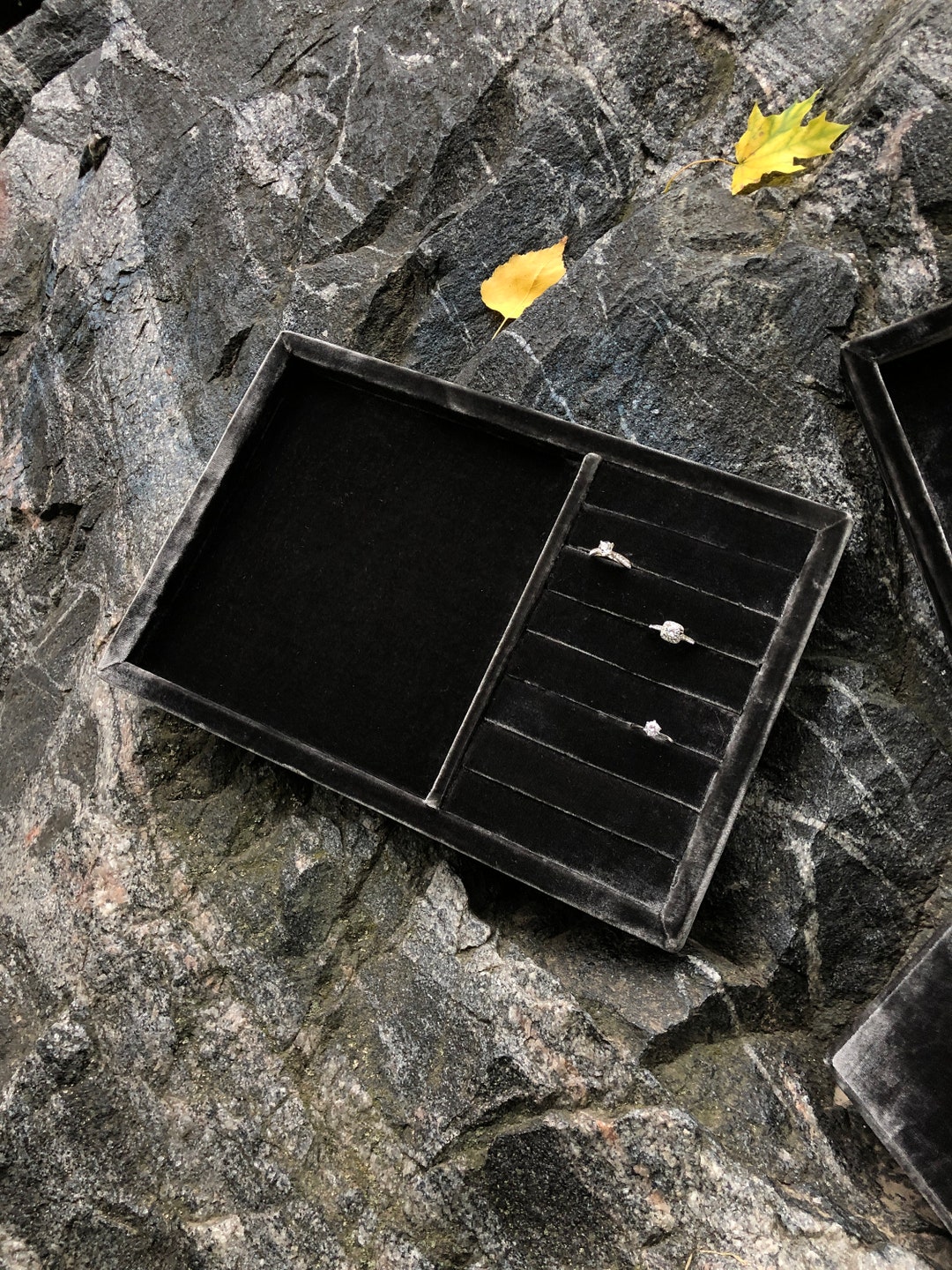 Velvet Ring Display Tray: Antique Style Jewelry Organizer, 21 Slots - Etsy