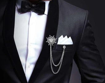 Suit Brooch - Etsy