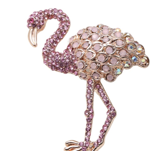 Flamingo Brooch - Etsy