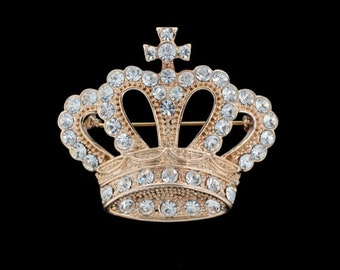 Crown Brooch Pin - Etsy