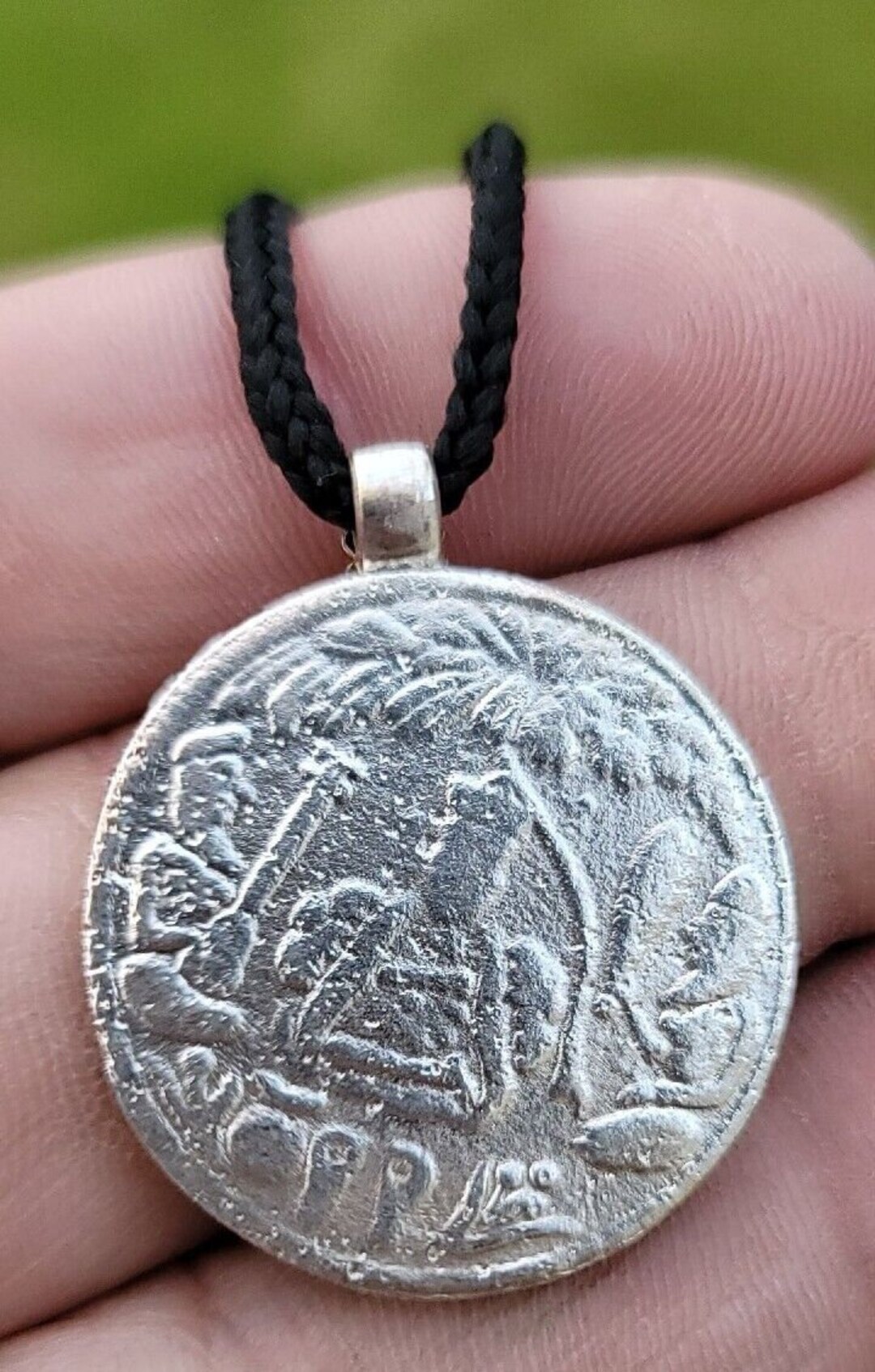 Sikh Guru Nanak Dev Silver Plated Coin Pendant Sat Kartar - Etsy