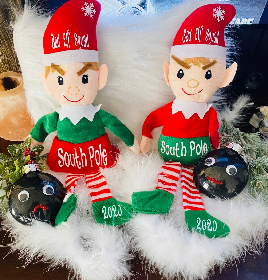 BAD ELF With COAL Personalized Christmas Elf Naughty List - Etsy