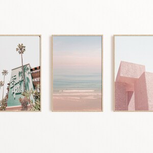 Set of 3 Prints,pastel Wall Art,pastel Prints,printable Wall Art ...