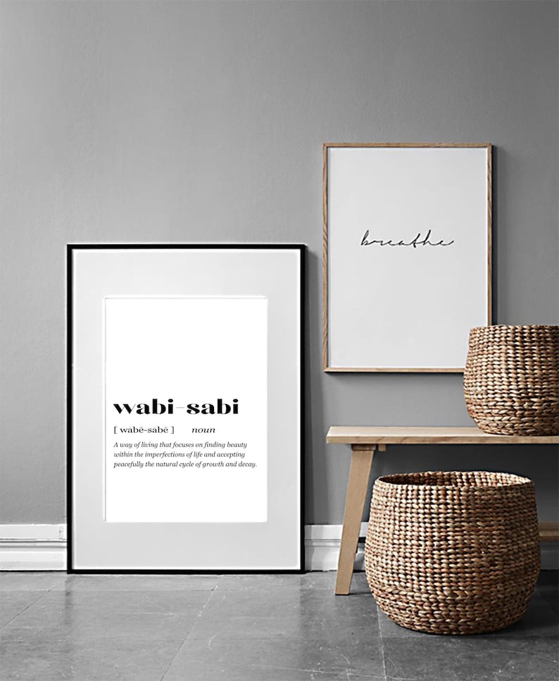Wabi-sabi Poster Wabi-sabi Definition Dictionary Definition - Etsy ...