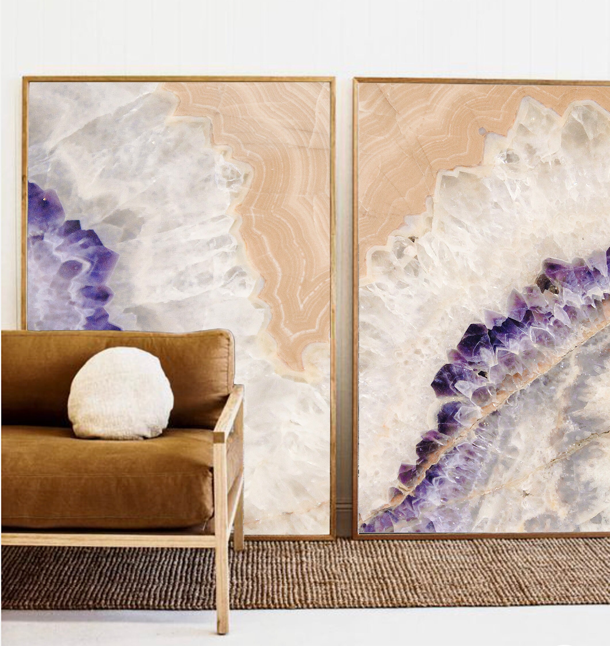 Agate Wall Art Geode Wall Art Agate Print Elegant Modern | Etsy