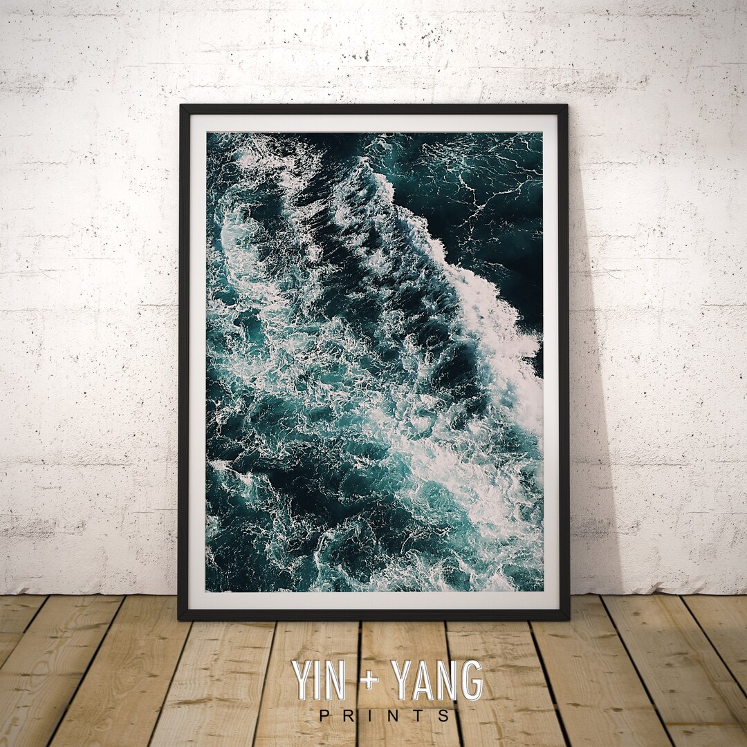 Ocean Print, Wave Print, Nature Print, Sea, Printable Art, Digital ...