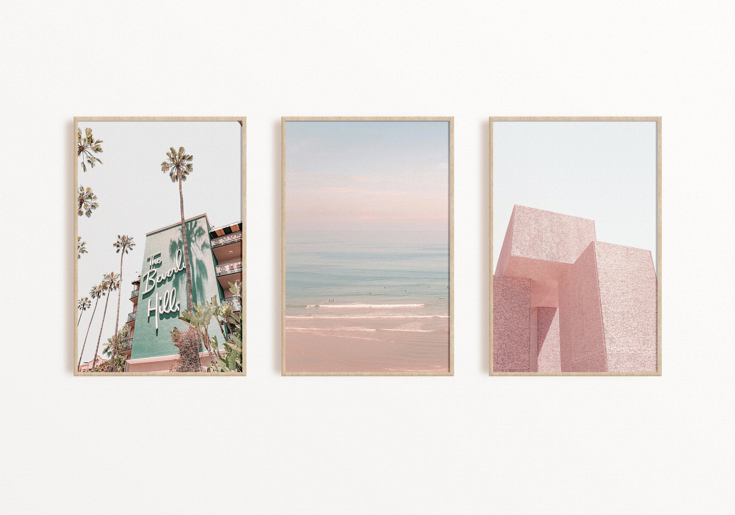 Set of 3 PrintsPastel Wall ArtPastel PrintsPrintable Wall | Etsy