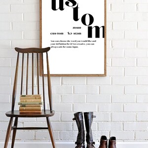 Custom Definition Print, Personalized Dictionary Definition Print, Fun ...
