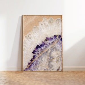 Agate Wall Art, Geode Wall Art, Agate Print, Elegant Modern Art ...
