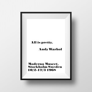 Andy Warhol Wall Art, Andy Warhol Quote Print, Andy Warhol Poster ...