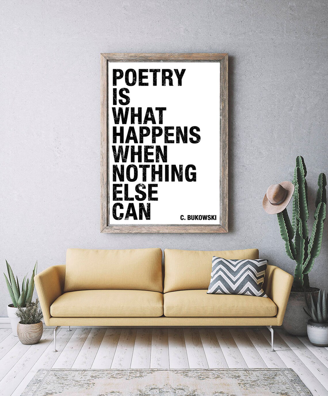 Charles Bukowski Quote Print Poetry Print Poetry Wall Art - Etsy