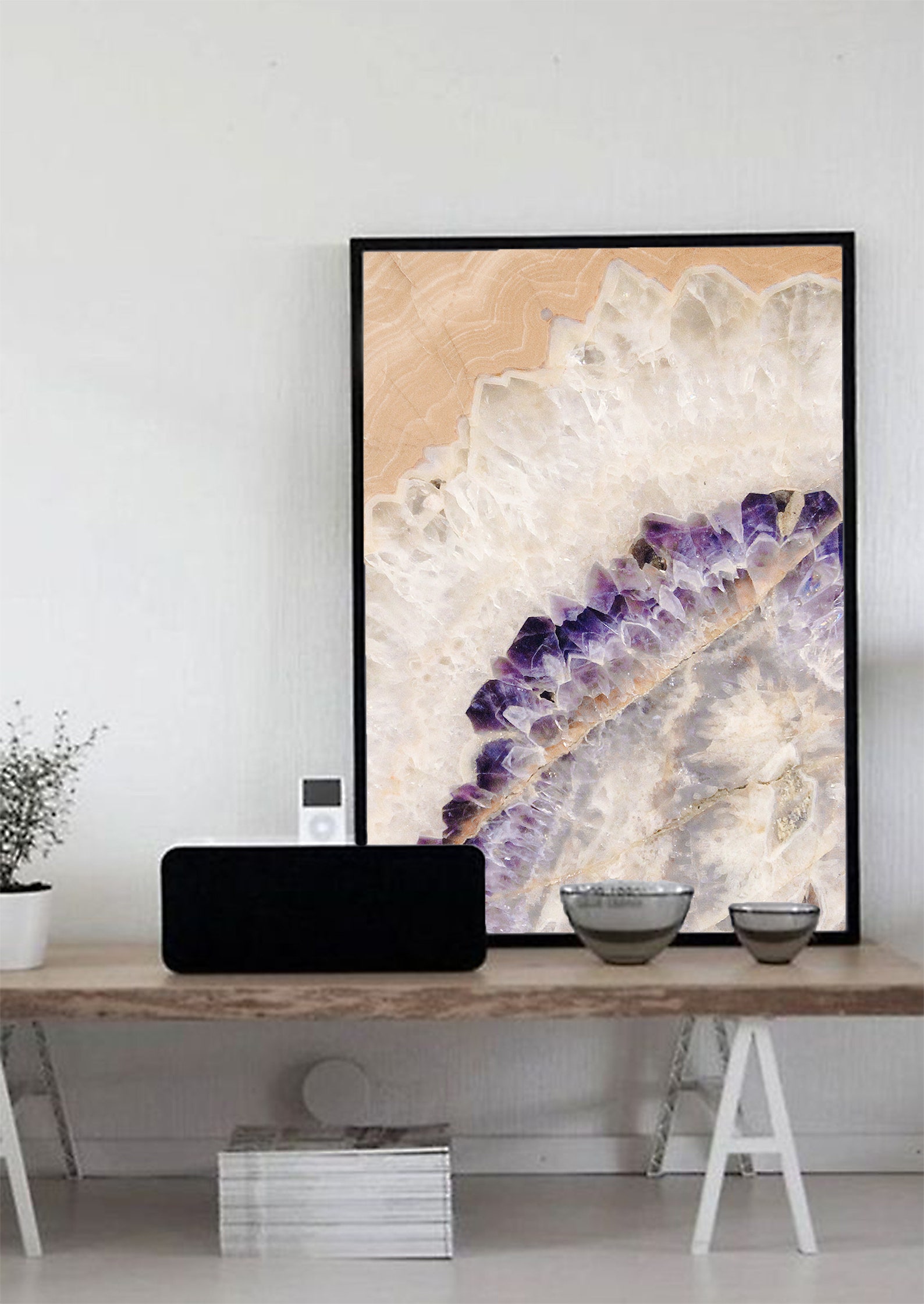 Agate Wall Art Geode Wall Art Agate Print Elegant Modern | Etsy