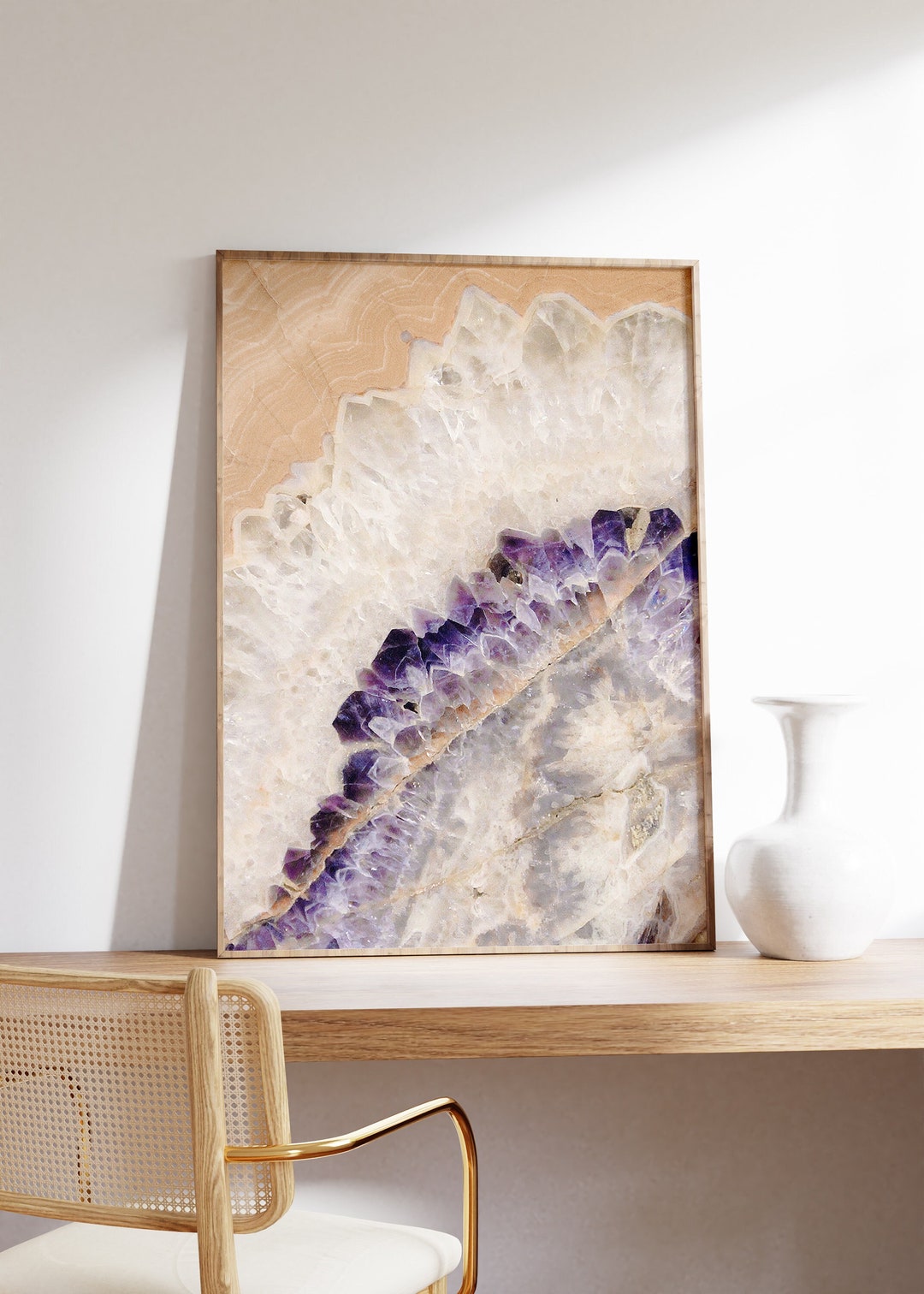 Agate Wall Art, Geode Wall Art, Agate Print, Elegant Modern Art ...