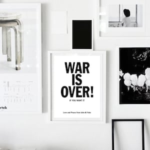 War is Over Print: John Lennon & Yoko Ono Iconic Art (digital Download ...