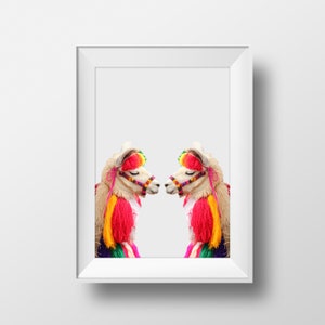 Llama Print, Alpaca Poster, Llama Art, Llama Poster, Nursery Art, Kids ...