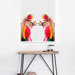 Llama Print, Alpaca Poster, Llama Art, Llama Poster, Nursery Art, Kids ...