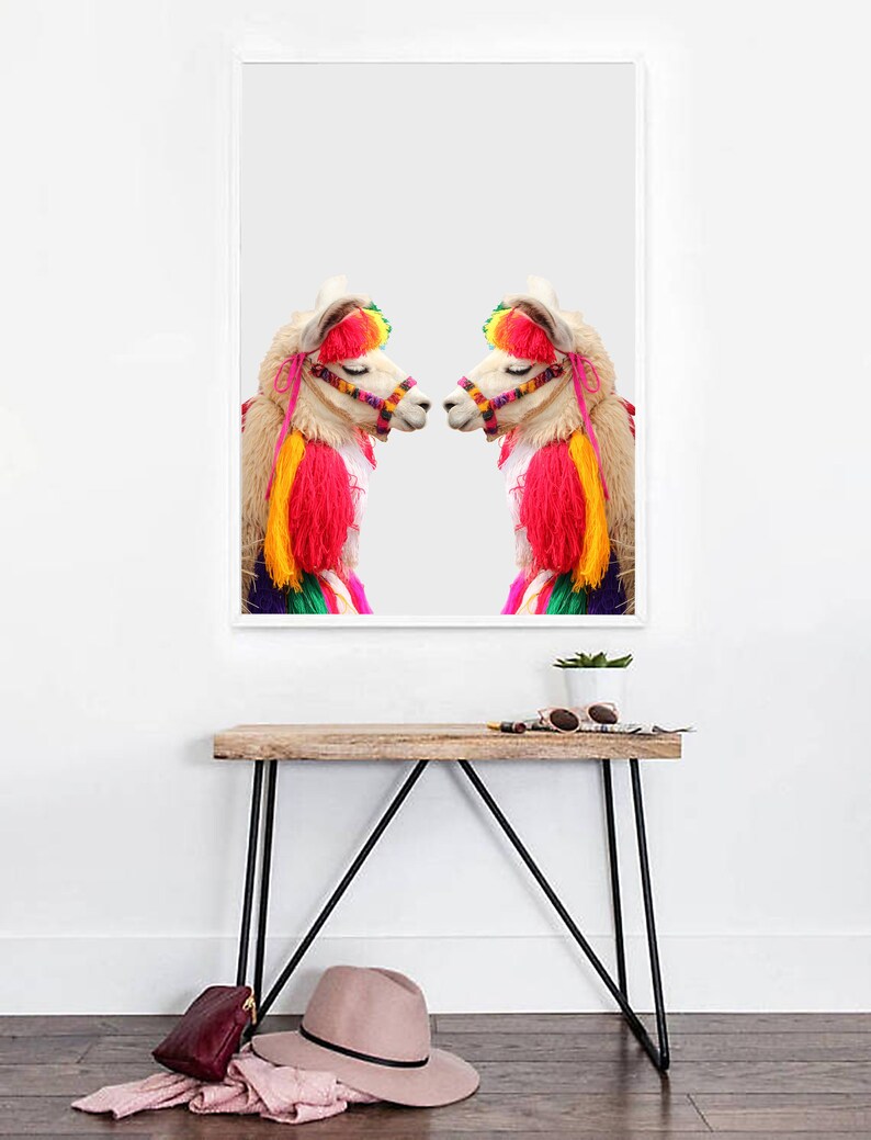 Llama Print Alpaca Poster Llama Art Llama Poster Nursery | Etsy