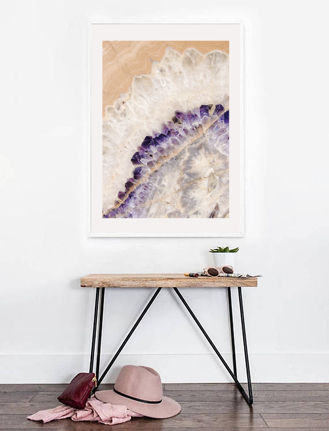 Agate Wall Art Geode Wall Art Agate Print Elegant Modern | Etsy