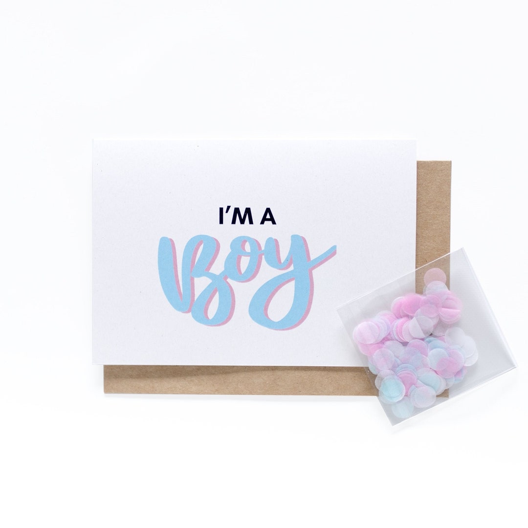 I'm A Boy Transgender Coming Out Card Trans Greeting Card LGBTIQ Coming ...
