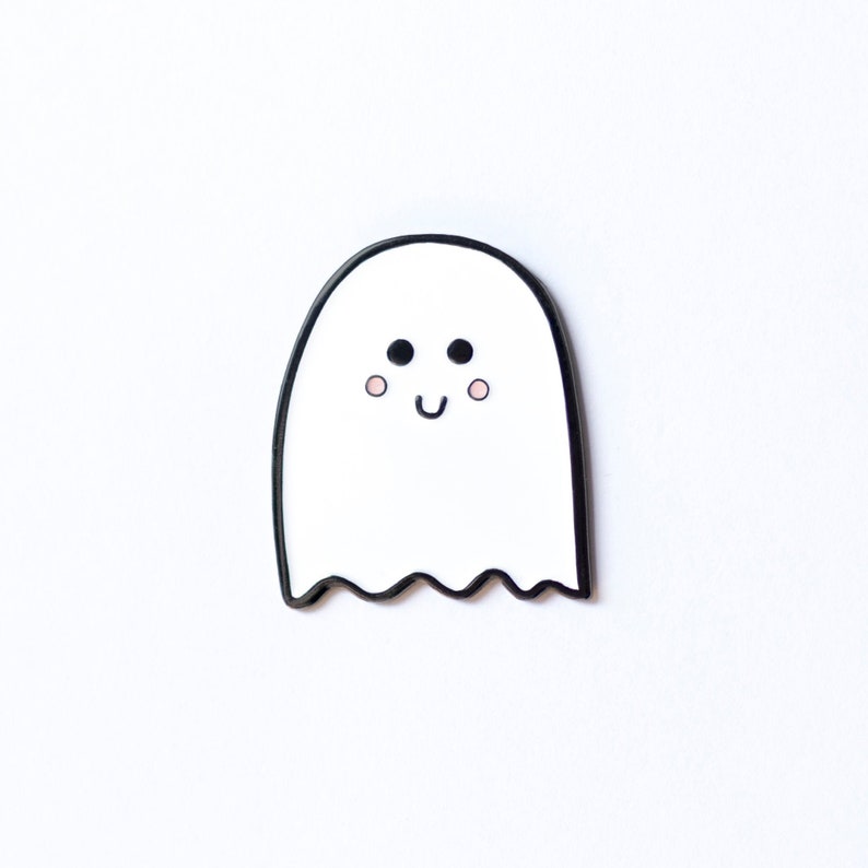 Cute Ghost Enamel Pin Soft Enamel Lapel Pin Spooky Ghost - Etsy