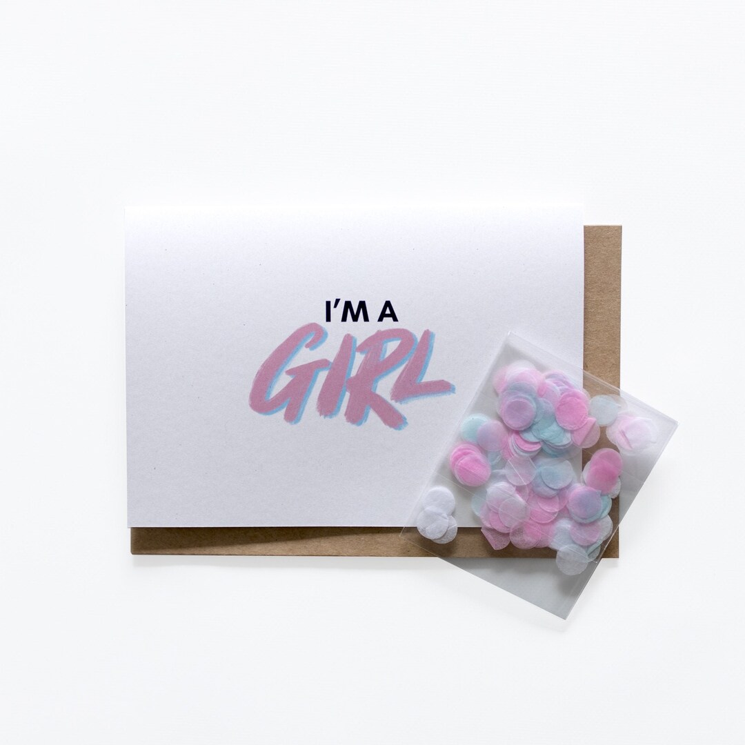 I'm A Girl - Transgender Coming Out Card - Trans Greeting Card - LGBTIQ ...