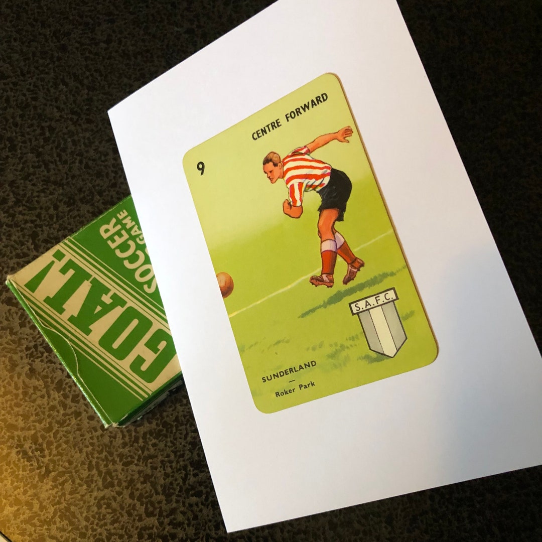 SUNDERLAND - Blank Greetings Card - 1970s Football Vintage Pepys ...