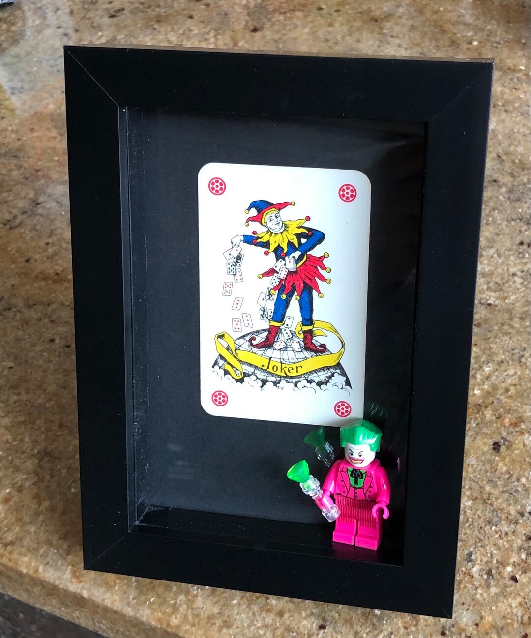 THE JOKER Minifigure & Vintage Playing Card Joker Fun Pairing in a Box ...