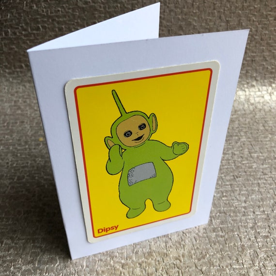 Teletubbies DIPSY Handmade Greetings Card. Vintage Playing | Etsy