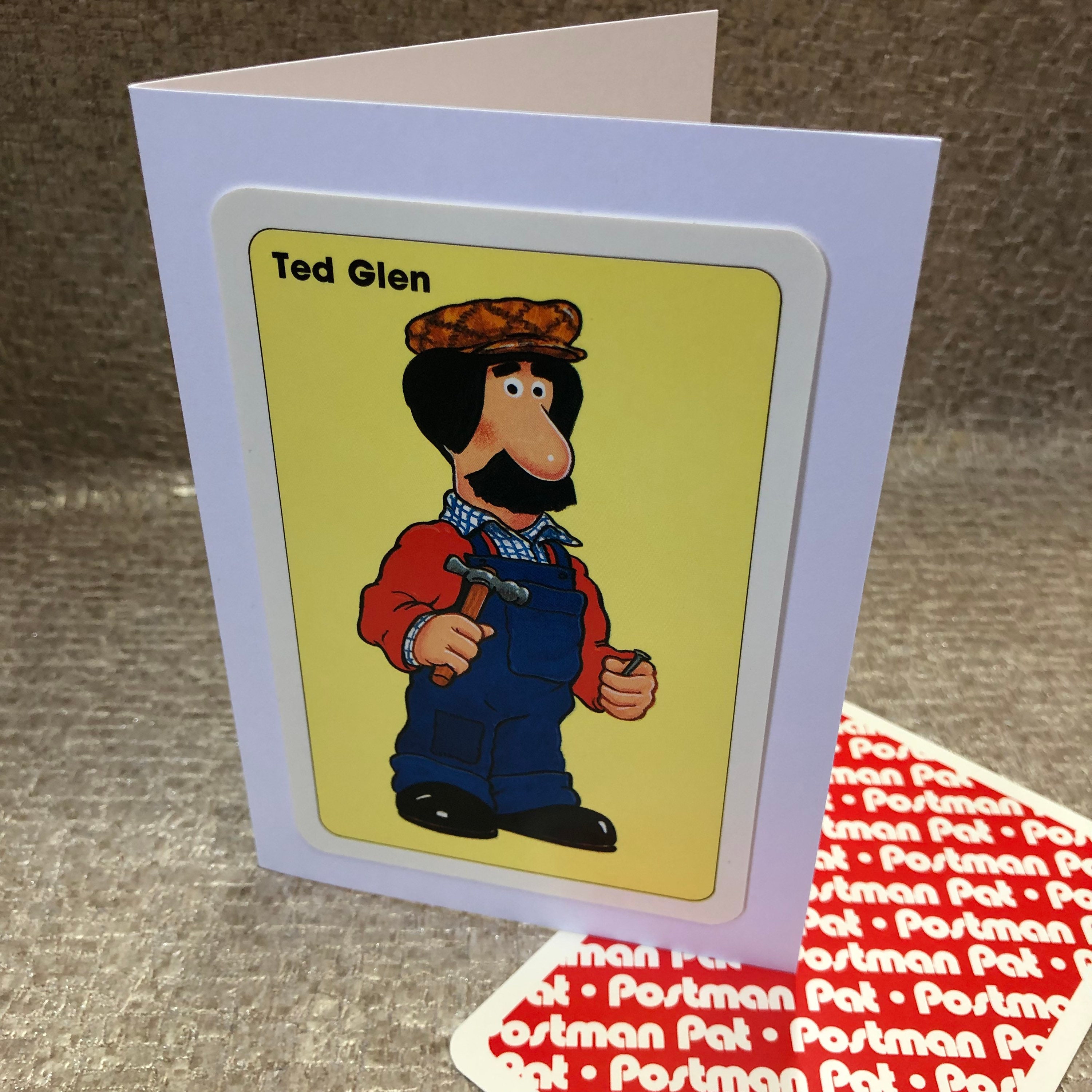 POSTMAN PAT Blank Greetings Card - Made With a Large Vintage Playing ...