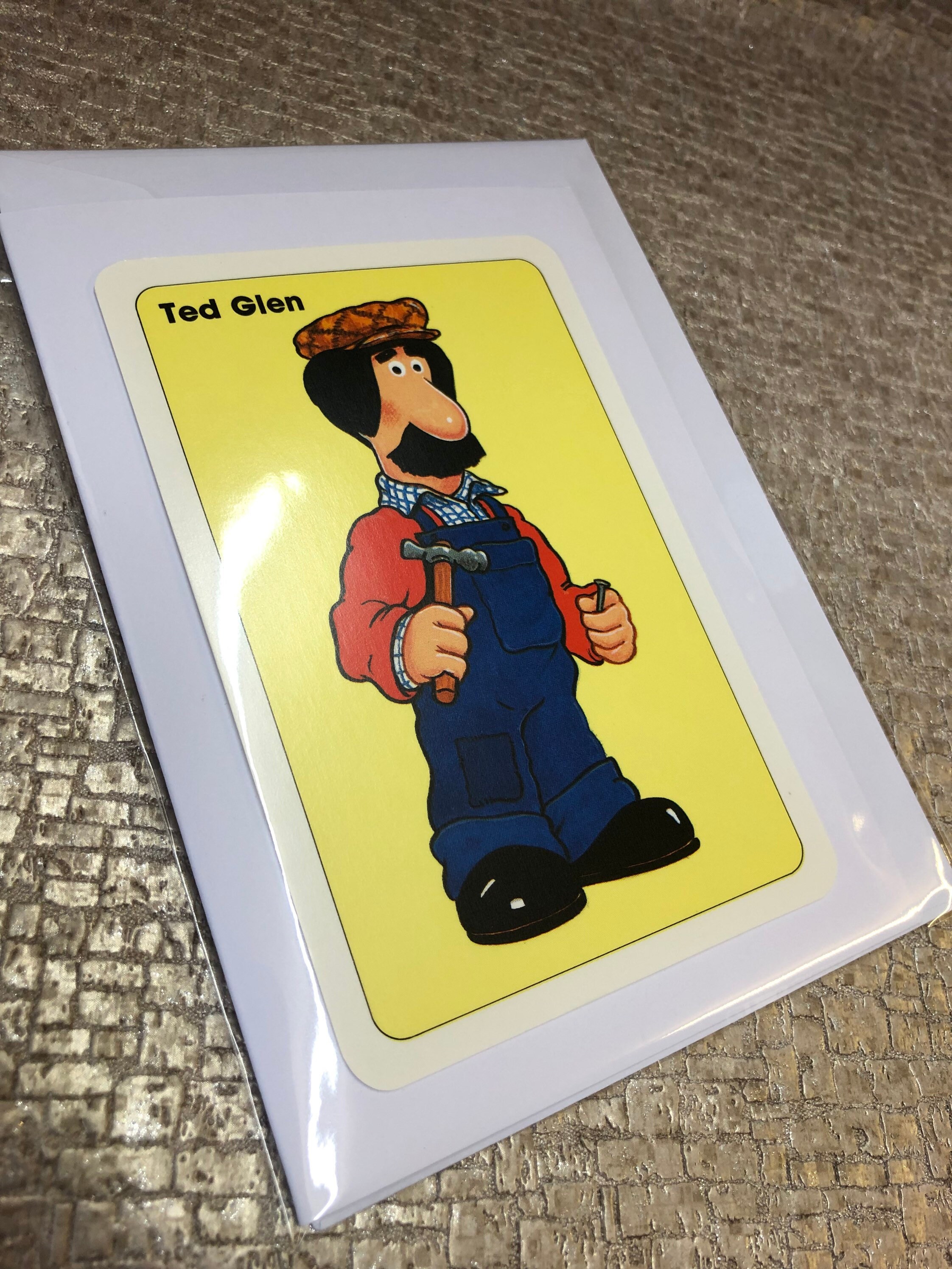 POSTMAN PAT Blank Greetings Card - Made With a Large Vintage Playing ...