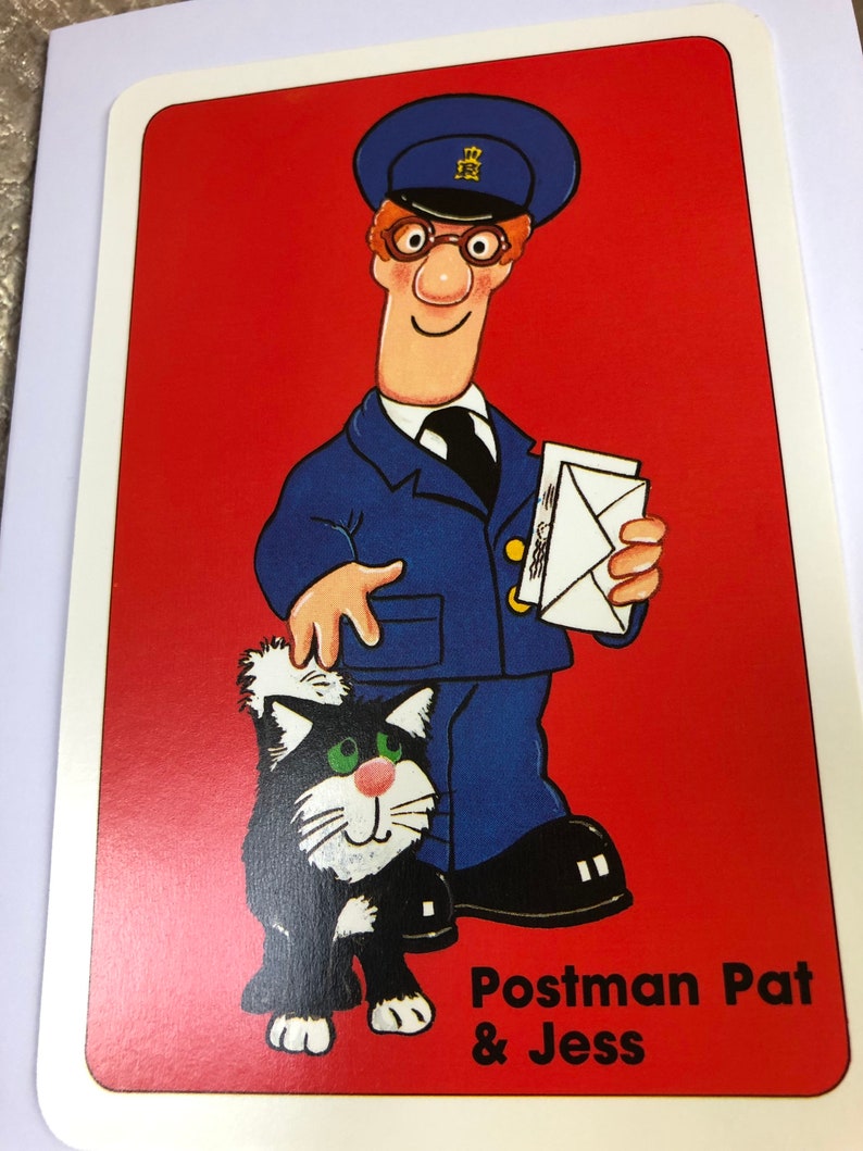 POSTMAN PAT Blank Greetings Card Made With a Large Vintage - Etsy UK