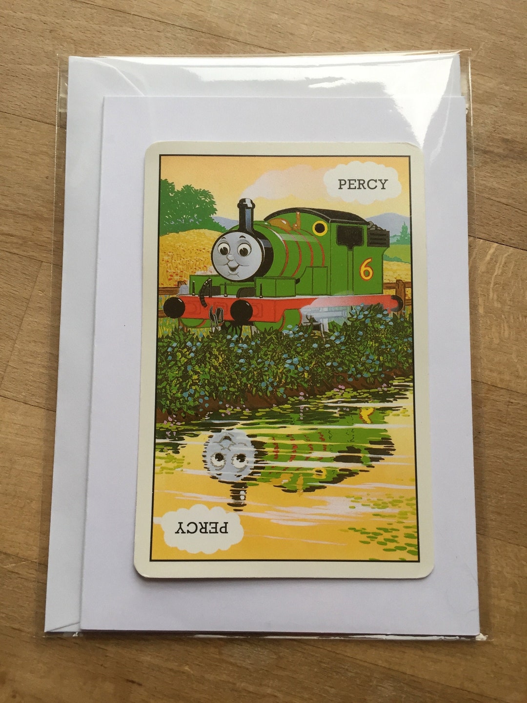 PERCY - Vintage Thomas the Tank Engine Playing Card Greetings Card ...