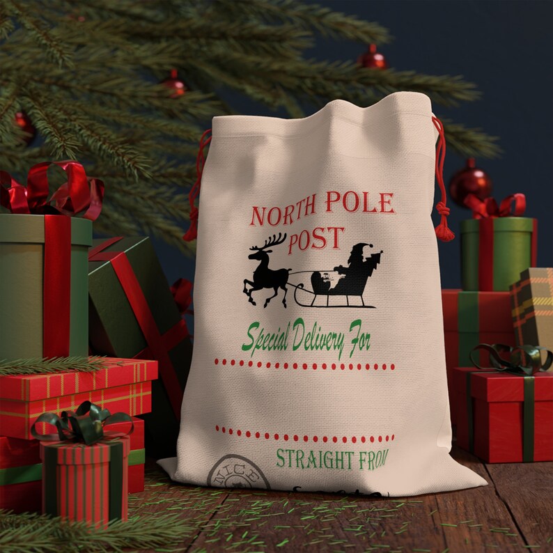 Santa Sack SVG Christmas Gift Sack SVG Instant Download - Etsy
