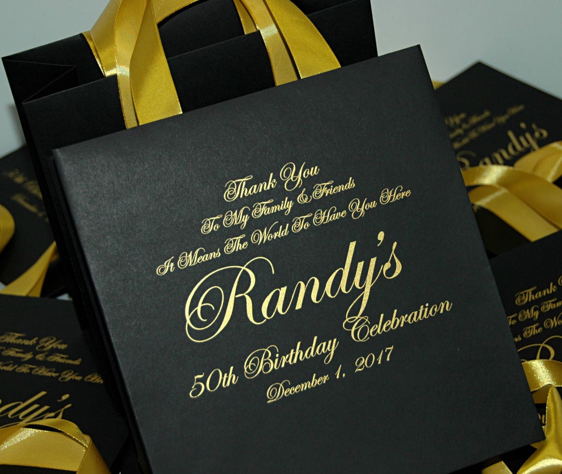 30 elegantes bolsas de fiesta de cumpleaños 50 para sus | Etsy