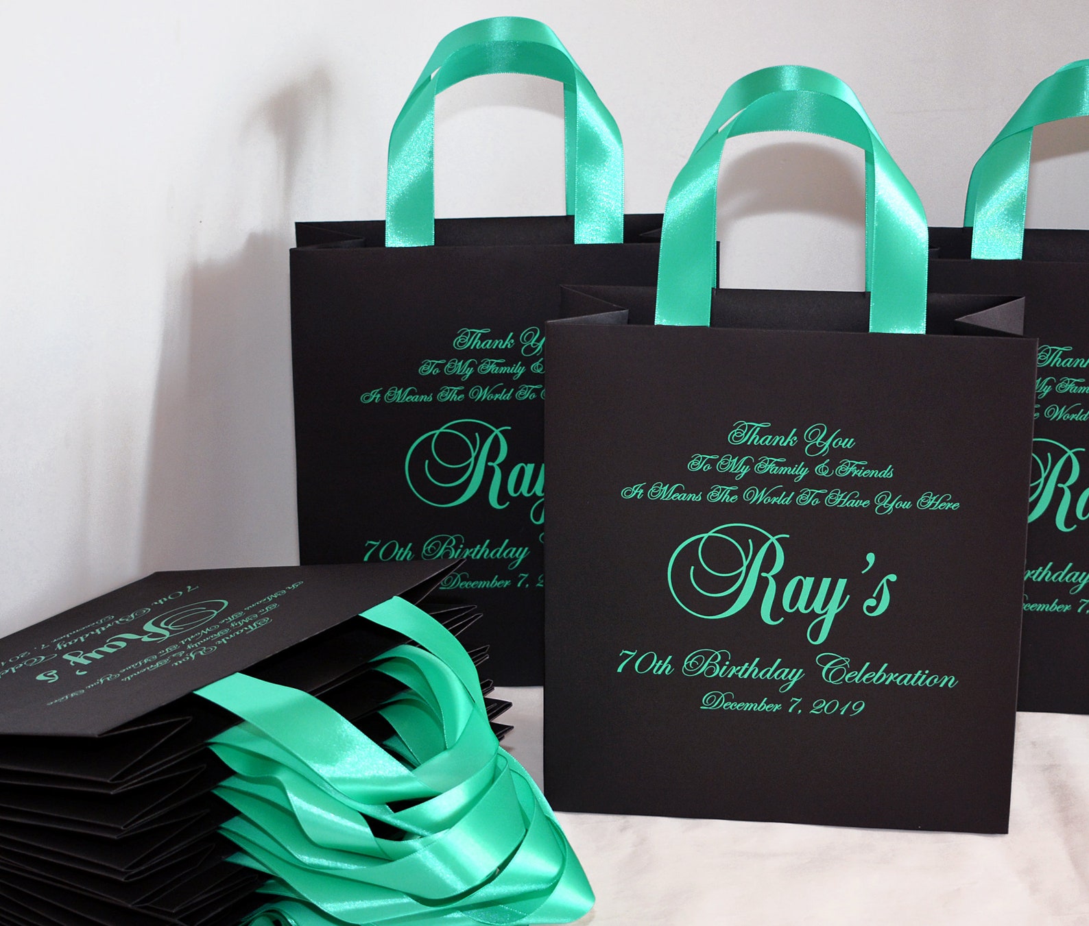 20 Personalized Birthday Party Favor Bags for Guests With - Etsy